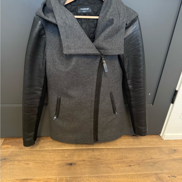 Mackage | Jackets & Coats | Mackage Black And Gray Leather Jacket ...